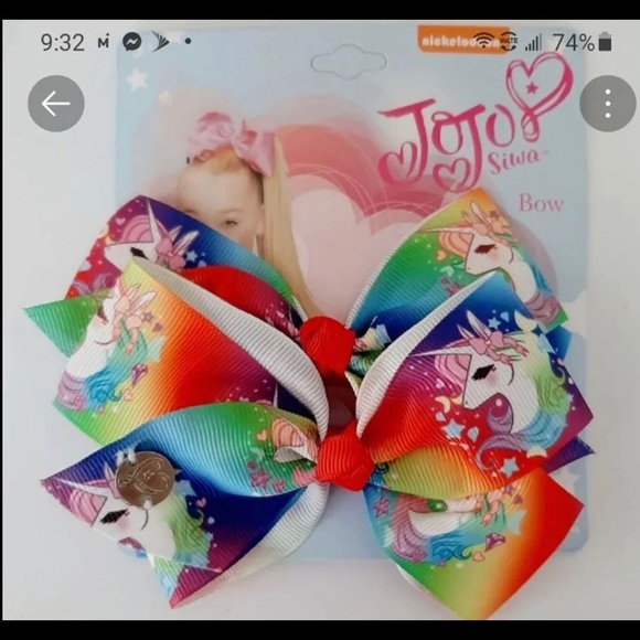 JoJo Siwa | Accessories | Jojo Siwa Girls 2 Mini Bows Unicorn | Poshmark
